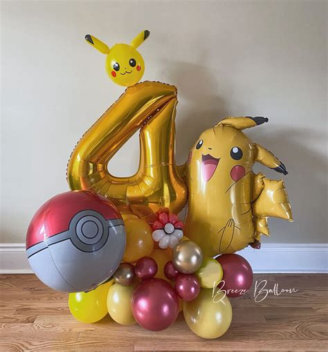 Pikachu Pokémon Pokemon Balloons Pokemon Party Decorations