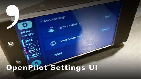 Hidden Openpilot Settings Ui Youtube