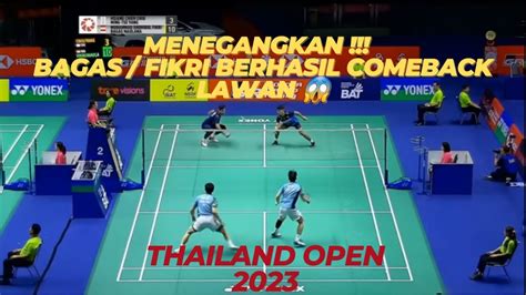 COMEBACK Bagas Fikri INA VS Chiu Yang TPE Thailand Open 2023