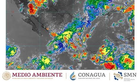 Para las próximas horas se pronostican lluvias puntuales intensas en estados del noreste