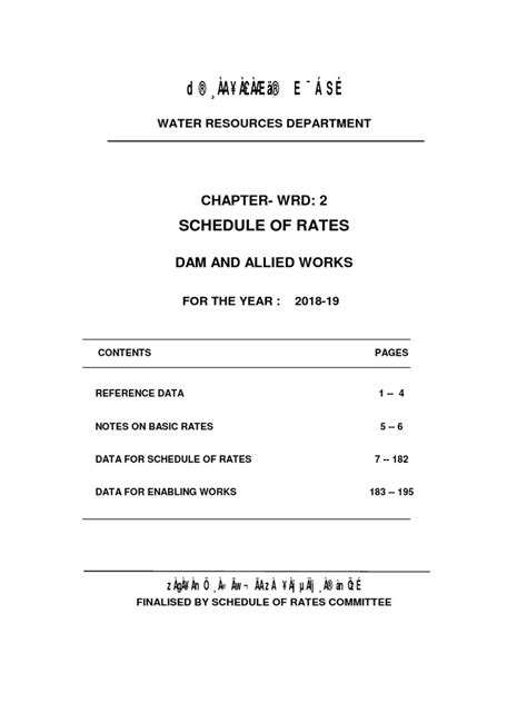 Cpwd Rates Pdf Concrete Construction Aggregate