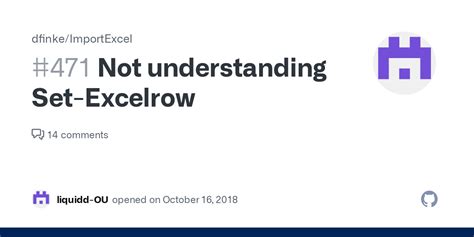not understanding set excelrow · issue 471 · dfinke importexcel · github