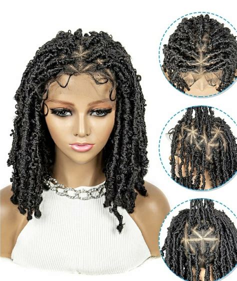 Angellica Full Lace Knotless Box Braid Wig Bob Wig Dreadlock Wig