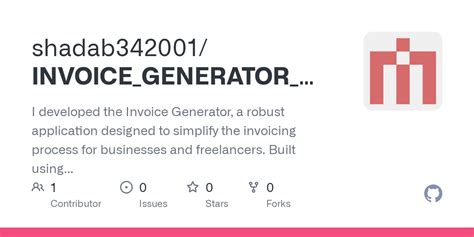 Github Shadab342001invoicegeneratorcpp I Developed The Invoice Generator A Robust