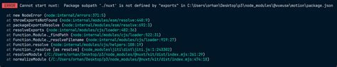 Nuxt3js Nuxt3 With Vueuse Motion Cannot Start Nuxt Package Subpath Nuxt Is Not Defined