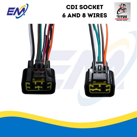 Cdi Socket 6 And 8 Wires Titus Shopee Philippines