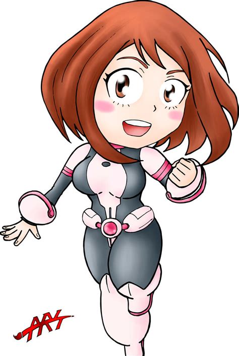 Ochako Uraraka Chibi Fanart By Ars By Arsxart On Deviantart