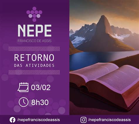 Nepe O Nepe Francisco De Assis Convida A Todos Para O Início Das