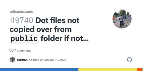 Dot Files Not Copied Over From Public Folder If Not Running Build