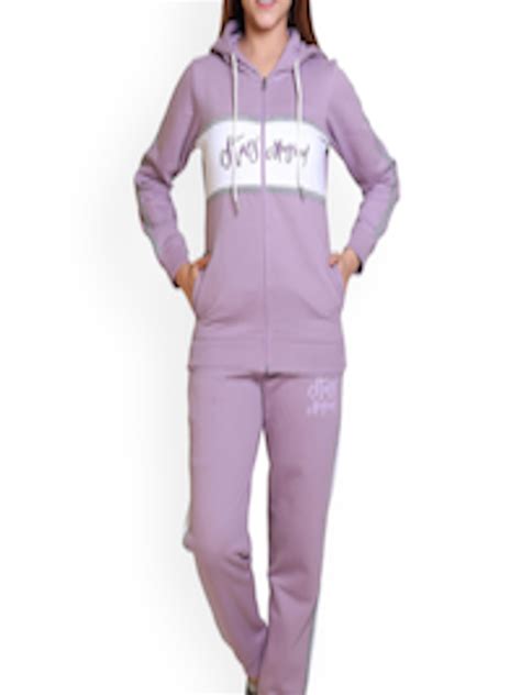 Buy Wild West Typography Printed Hooded Cotton Fleece Tracksuit