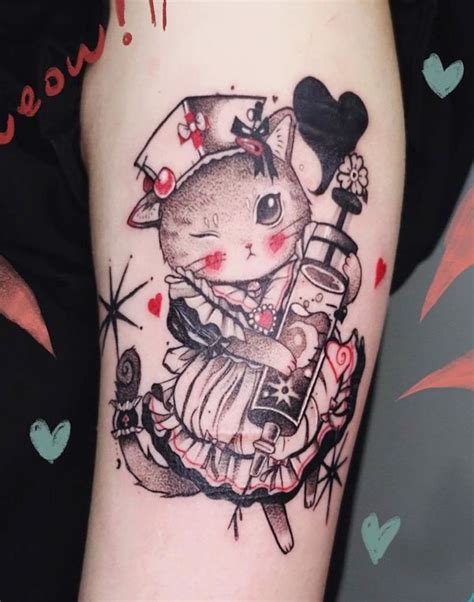 Hello Kitty Nurse Tattoo