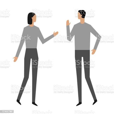 흰색 배경에 고립 된 아시아 남자와 여자의 그림 플랫 벡터 클립 아트 일러스트레이션입니다 20 29세에 대한 스톡 벡터 아트 및