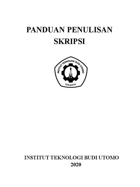 Panduan Skripsi Mahasiswa Pdf