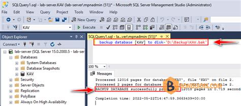 How To Backup And Restore A Sql Database Using Command Prompt Sqlcmd