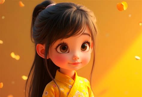 Animated Cute Girl  Images Free Download On Freepik
