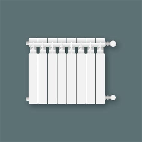 Premium Vector Simple Vector White Central Heating