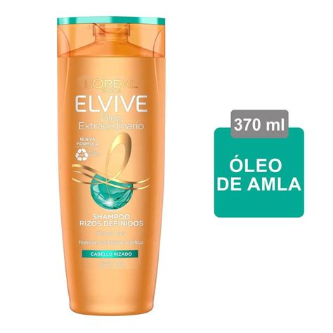 Shampoo Loréal Elvive óleo Extraordinario Cabello Rizado 370 Ml Walmart