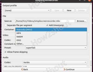 Install SimpleScreenRecorder In Ubuntu Linux LTS To Record Screen