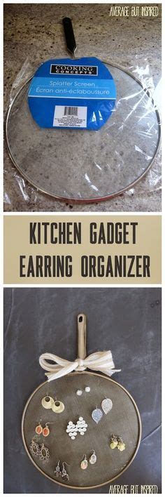 Diy Earring Organizer Made From A Splatter Screen Jewelry Organizer