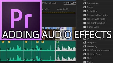 E26 Adding And Manipulating Audio Effects Adobe Premiere Pro CC