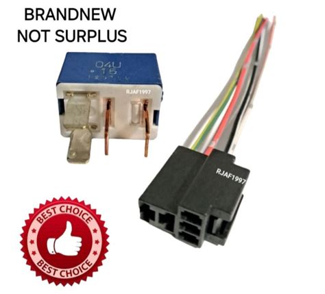 [1 Set] Japan Denso Relay And Socket With Auto Wire 30a 4 Pin Blue Heavy Duty Sold Per 1 Set