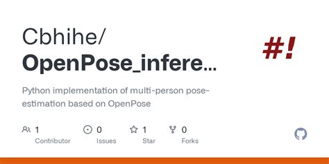 Github Cbhiheopenposeinference Python Implementation Of Multi Person Pose Estimation Based