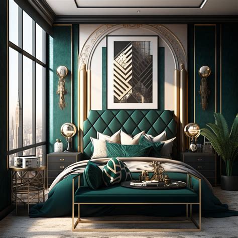 Artdeco Bedroom Interior By Rezapriy On Deviantart
