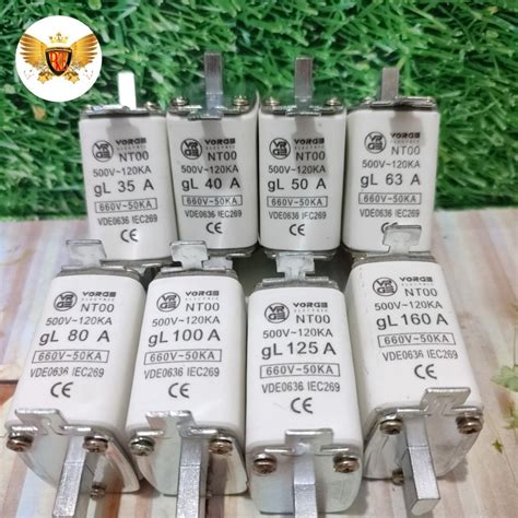 Jual NH FUSE LINK NH 00 25A 35A 40A 50A 63A 80A 100A 125A 160A NT00 Nt