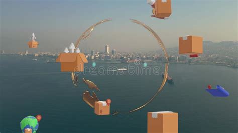 Logistics And Technology Concept Iot Internet Of Things Communication