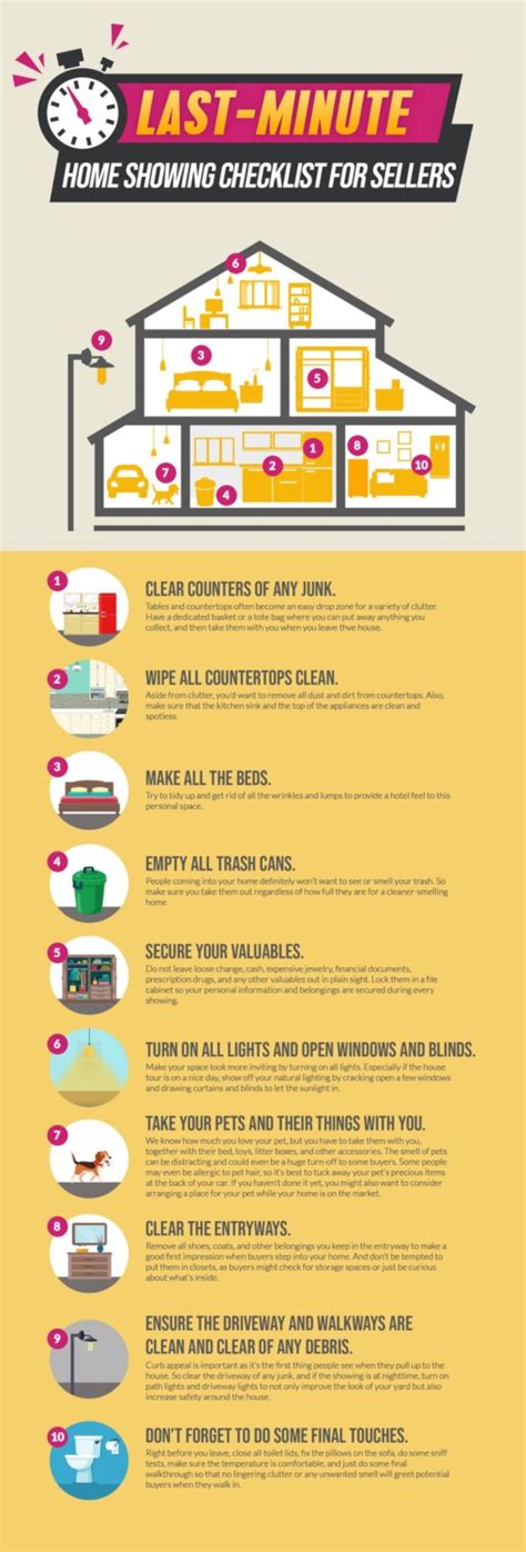 Last Minute Home Showing Checklist For Sellers
