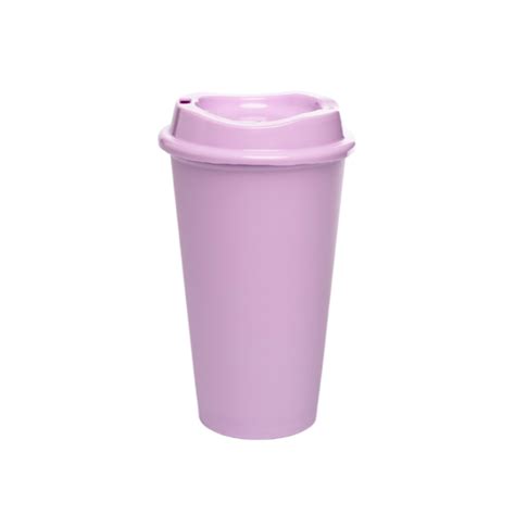 Vaso Cafetero 500ml Morado Pastel