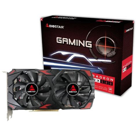 Placa De Vídeo Rx 580 2048sp Gaming Biostar Amd Radeon 8gb Gddr5 Hdr