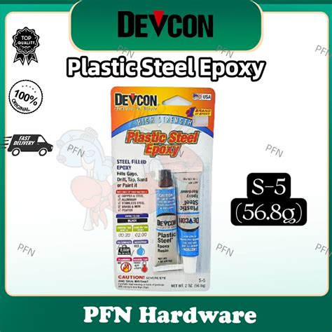 Devcon Plastic Steel Epoxy S 5 Steel Filled Epoxy 568g Resin
