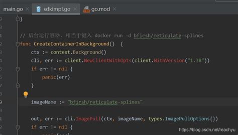 Docker Sdk使用一 Golang实现pull镜像创建容器等操作golang Docker Sdk Csdn博客