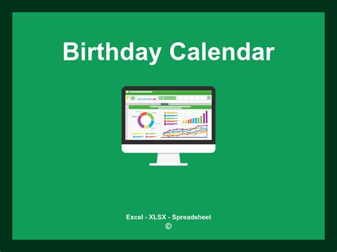 Birthday Calendar Template Excel
