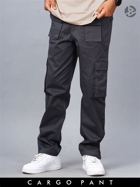 Drip Zipper Cargo Pants Grey Prespies