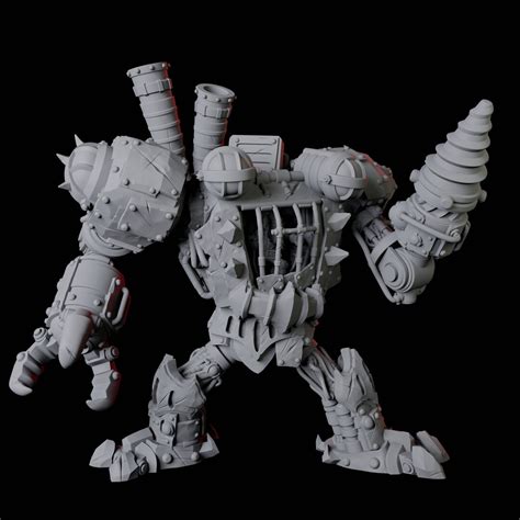 Gnome Mech Suit Miniature For D D Dungeons And Dragons Pathfinder And