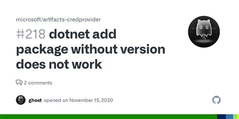 Dotnet Add Package Without Version Does Not Work · Issue 218