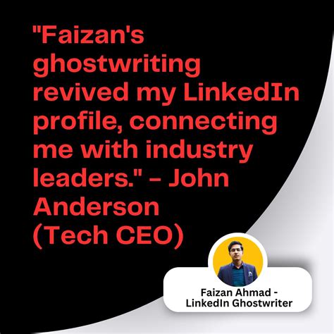 How Linkedin Ghostwriting Boosted An Executives Presence Faizan