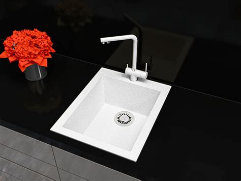 Гранитная кухонная мойка Lexona MIRA Compact белая 057 – фото, отзывы ...