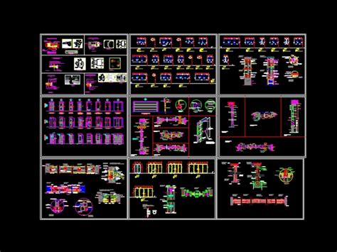 Detalles De Vanos Cuadro De Acabados En Dwg 197 Mb Librería Cad
