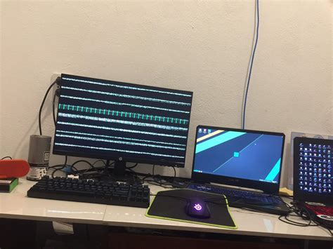 Manjaro Linux Kde From Hdmi Port To External Monitor Show This The Cursor Still Active On The