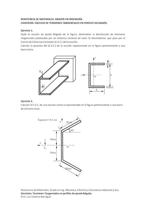 PDF Ejercicios de Cálculo de Tensiones Tangenciales DOKUMEN TIPS