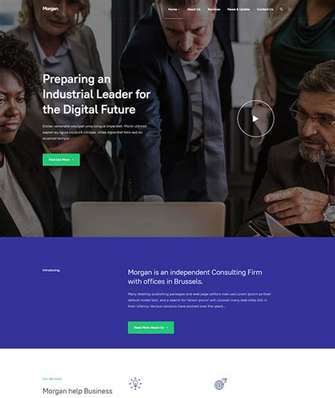 Multipurpose Business Joomla Template Ja Morgan Joomlart