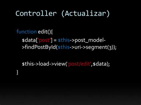 Taller De Php Code Igniter Ppt Free Download