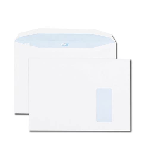 Enveloppes C4 Blanches Avec Fenêtre Droite Pack De 250