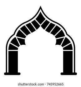 Arch Icon Simple Illustration Arch Vector Stock Vector Royalty Free