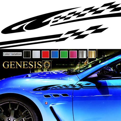 【楽天市場】車 ステッカー かっこいい サイド デカール 大きい 上質 スポーティ カスタム ピンストライプ カーステッカー 【選べる8色