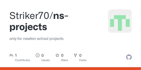 Github Striker70ns Projects Only For Newton School Projects