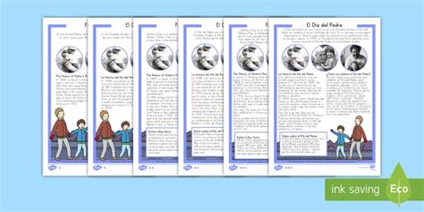 Father S Day Differentiated Reading Comprehension Activity English Spanish